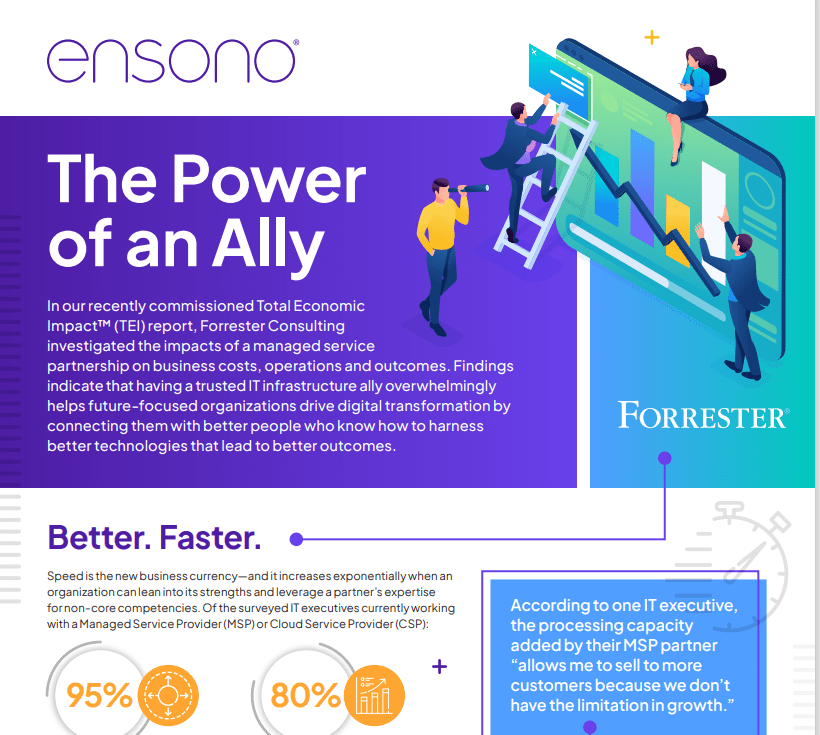 Infographic: Discover the Forrester TEI of Ensono IT Infrastructure Management Services | Ensono